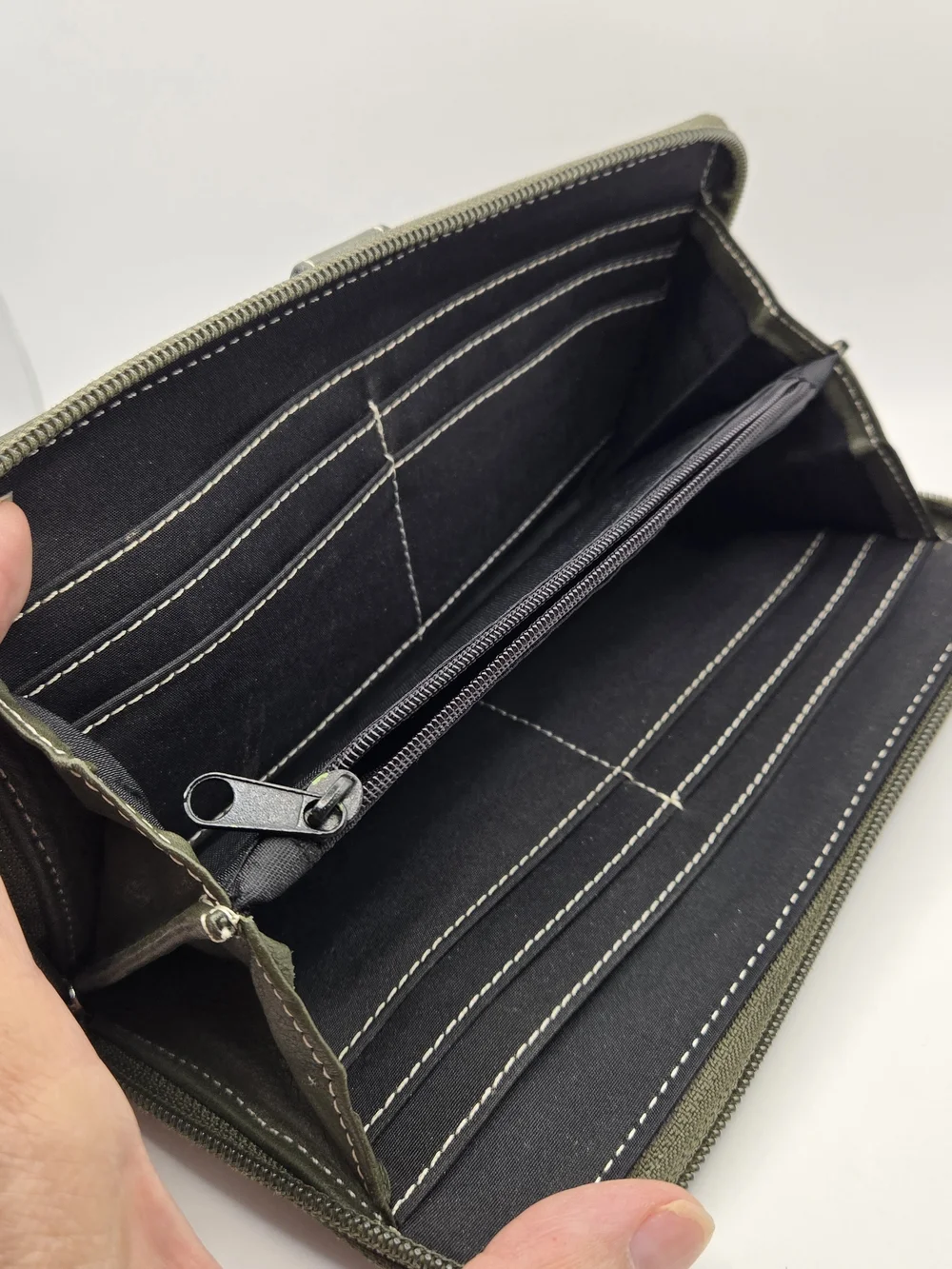 Tignanello | Bags | Tignanello Dark Olive Soft Pebbled Leather Zip ...
